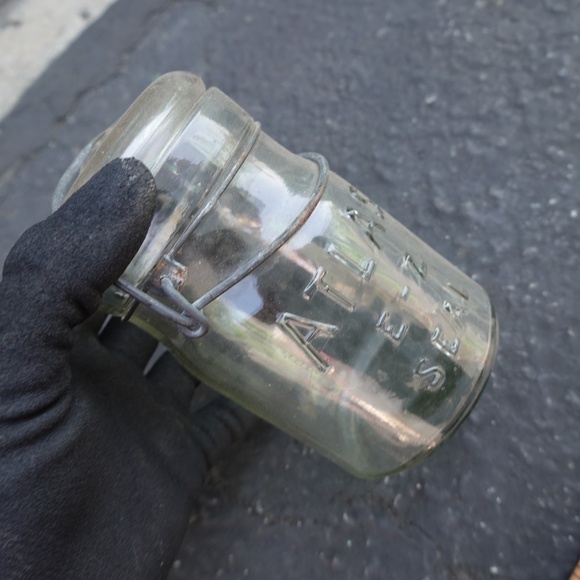 Accents | Antique Atlas Ez Seal Glass Mason Jar Bail Storage 192s Decor ...